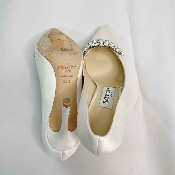 Jimmy Choo | Shoes | Jimmy Choo Romy Tiara Satin Crystal Pump Heel ...